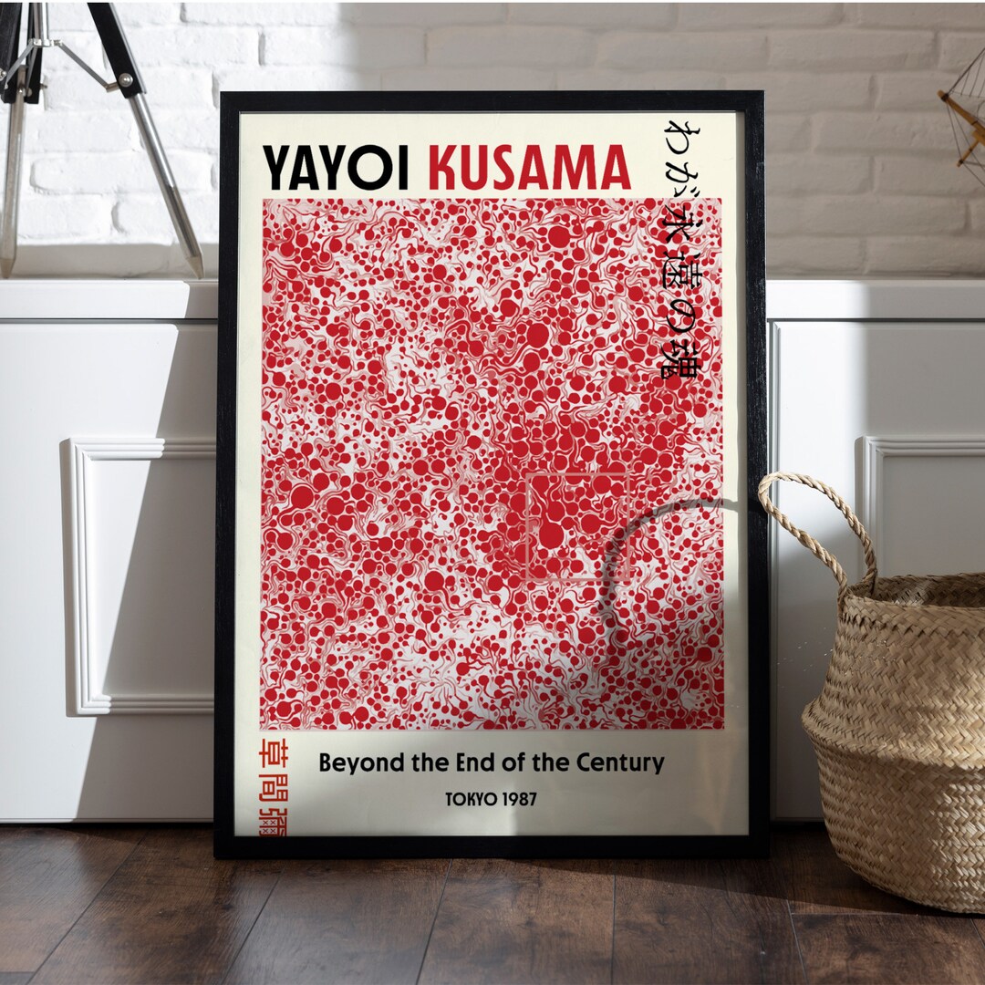 Yayoi Kusama Exhibition Wall Art Design, Art Print Canvas Art Board ...