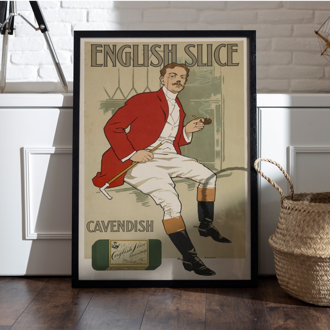 English Slice Cavendish Advertising Poster Print / Vintage - Etsy