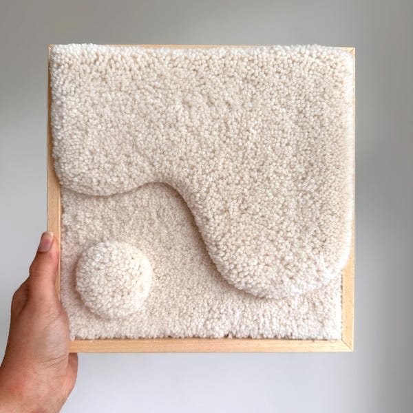 3D White Minimalist Textured Wall Art Beach Painting Ocean Wave Painting on Canvas Wabi-sabi ...