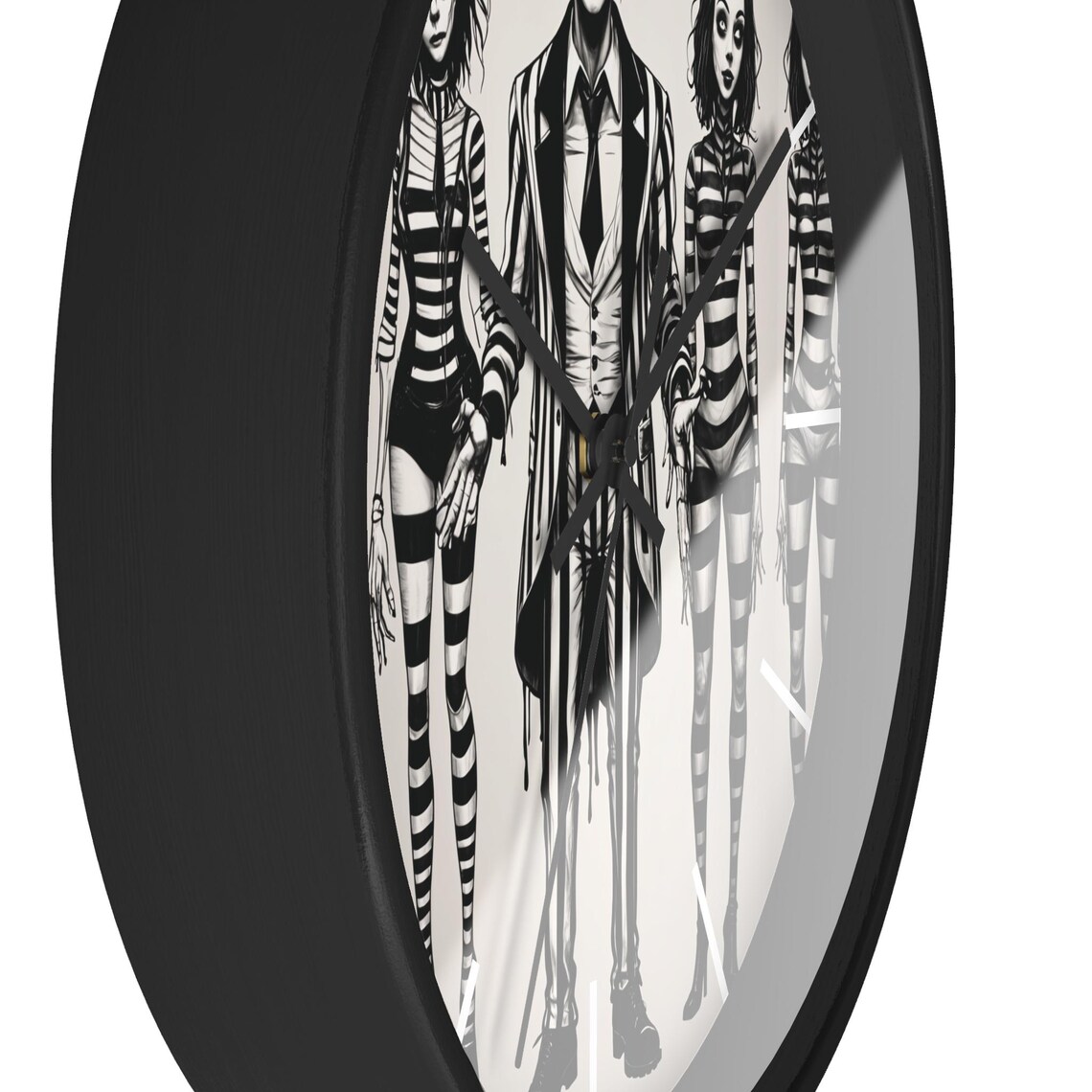 Beetlejuice Wall Clock, Spooky Design, Halloween Decor, Gothic Home ...