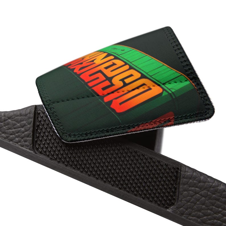 Sci Fi Futuristic Art Slides, Men's Removable-strap, Space Age Beach ...