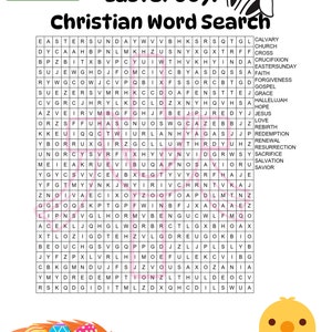 Printable Christian Easter Word Search | Easter Religious Printable ...