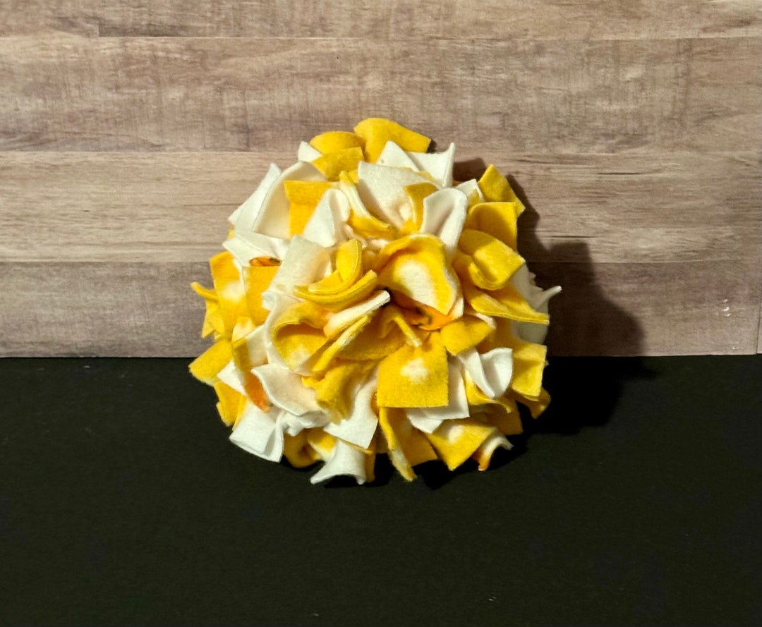 Fleece Snuffle Treat Ball for Pets Stuffable Puzzle Toy, Slow Feeder ...