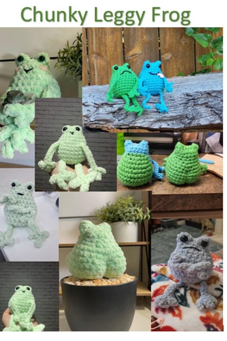 Chunky Leggy Frog No Sew PDF Pattern Only - Etsy