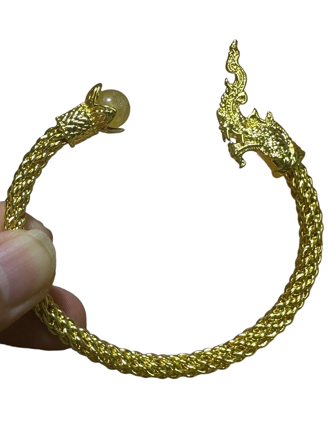 Set Gold Silk Naga Bracelet and Gold Silk Naga Ring, Beautiful ...