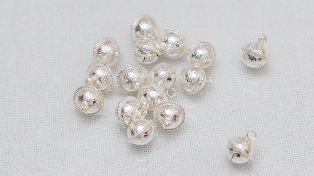Hmong or Miao Silver Bell, Silver Part (*** Dimensions 11x13 Mm.) - Etsy