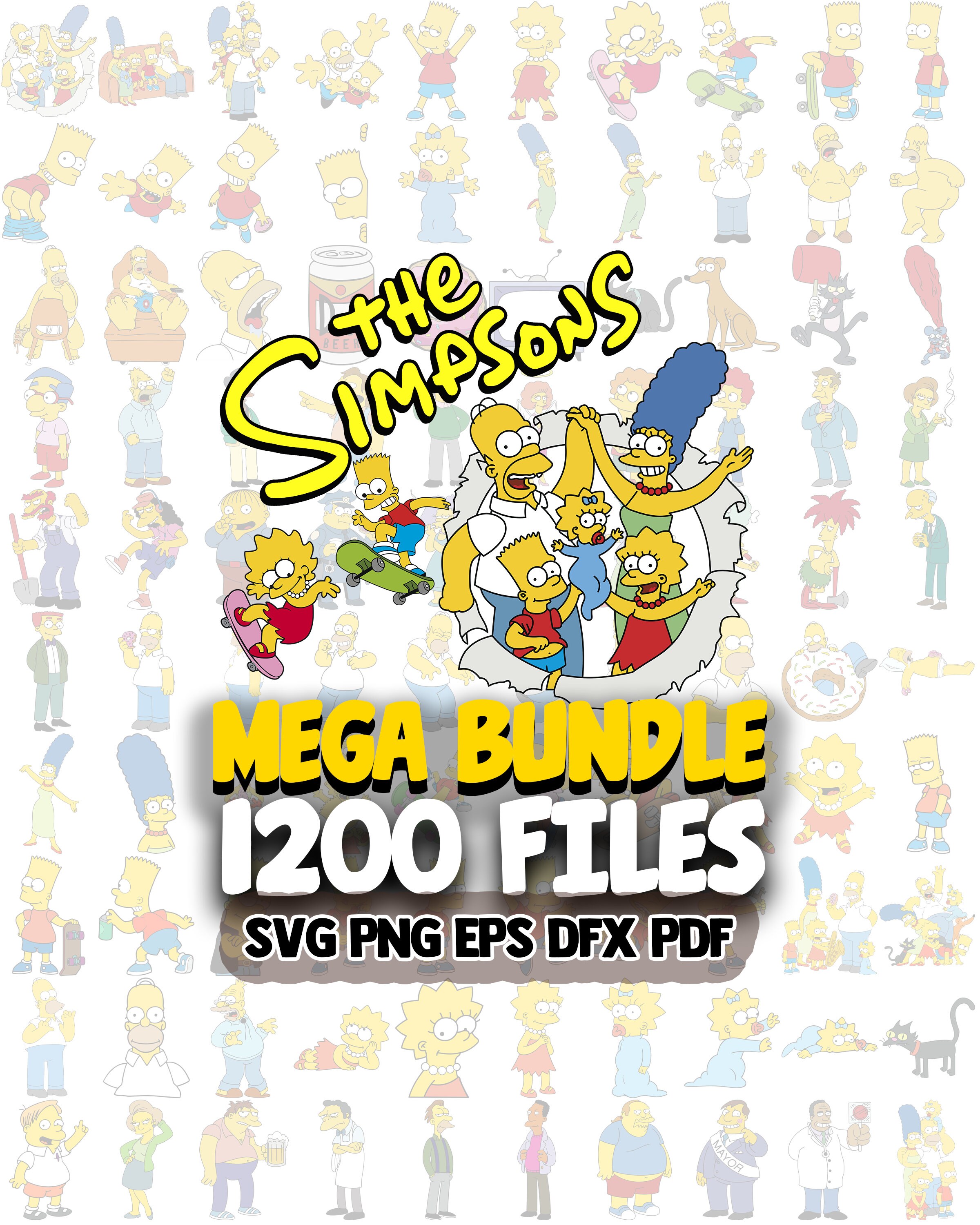 The Simpsons SVG Bundle the Simpsons Birthday Svg the - Etsy Australia