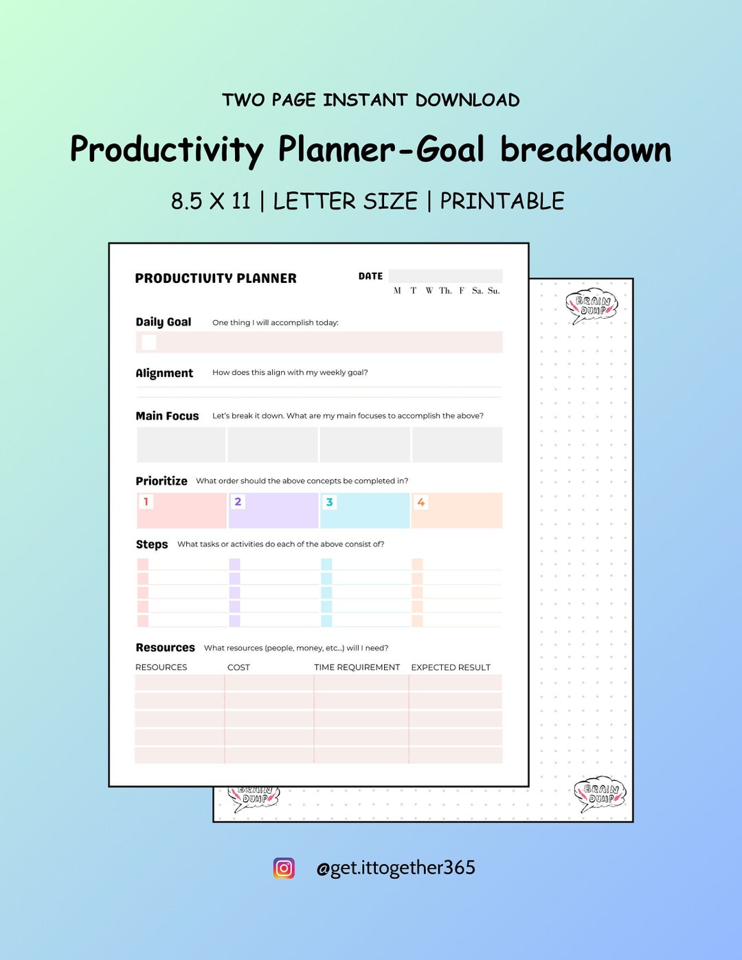 Productivity / Goal Setting / Project Planning / ADHD / Prioritization ...