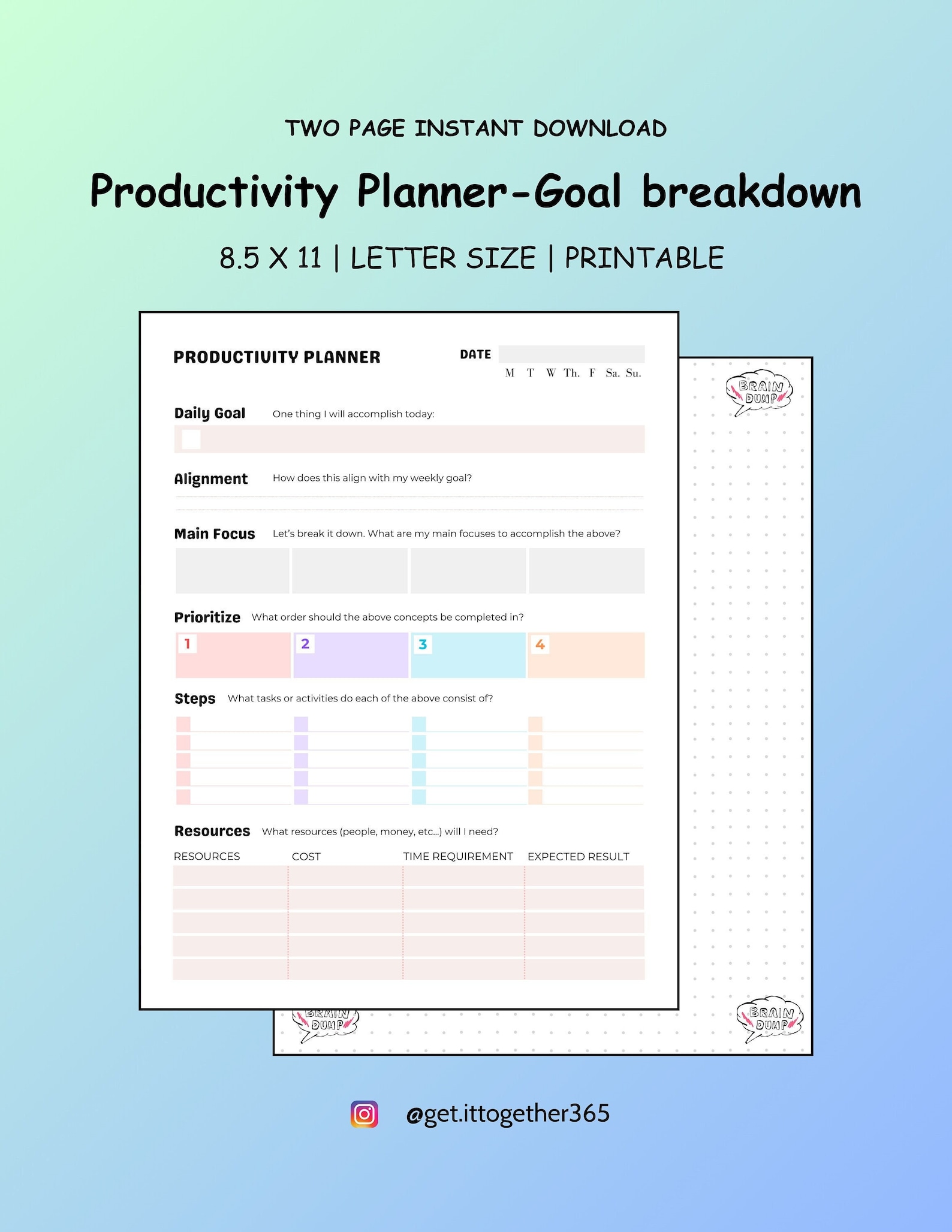 Productivity / Goal Setting / Project Planning / ADHD / Prioritization ...