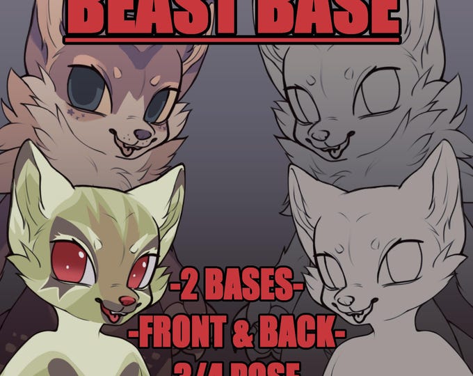 Novabeast Reference Sheet Base - Etsy Canada