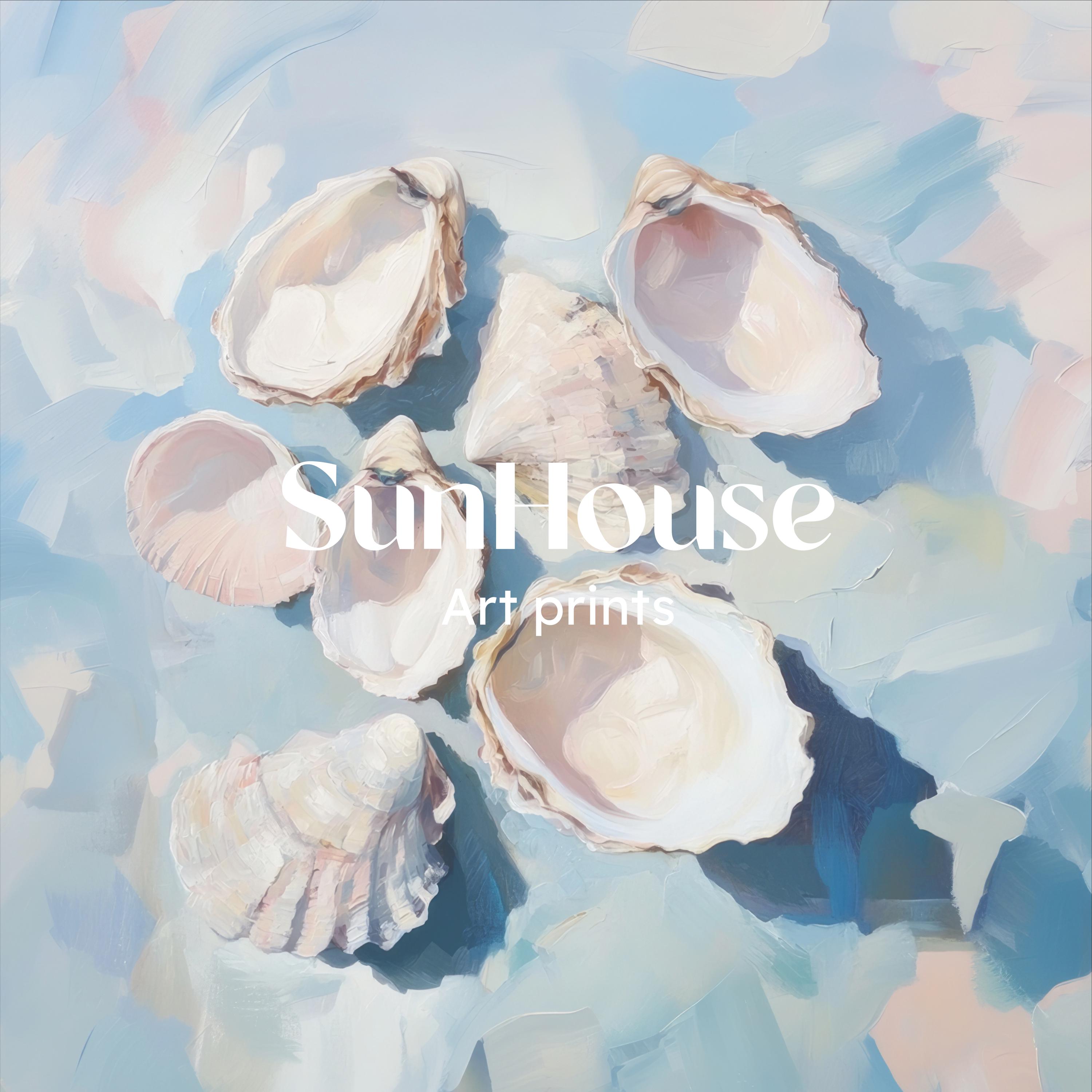 Pastel Seashell Painting | Abstract Coastal Wall Art | Printable ...