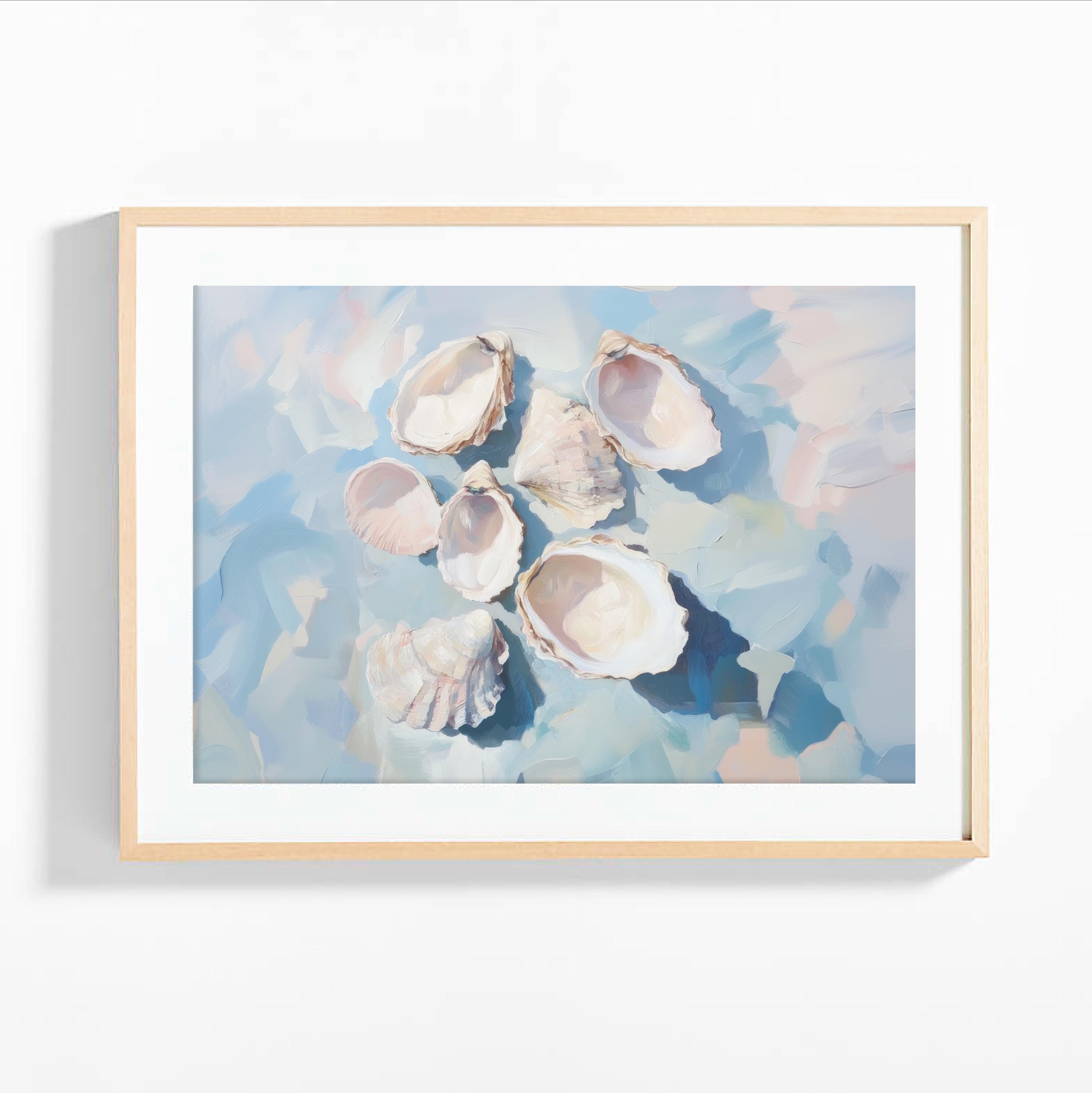 Pastel Seashell Painting | Abstract Coastal Wall Art | Printable ...