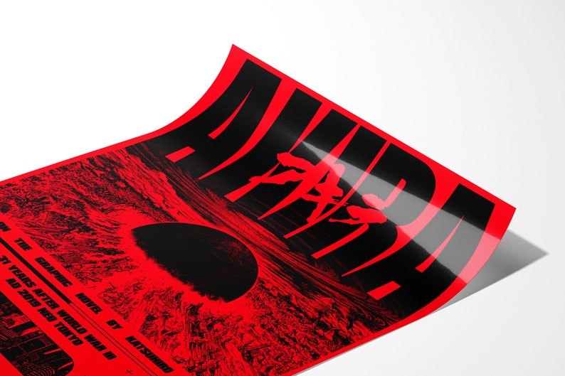 Akira Poster, Vintage Anime Tokyo Explosion Reproduction Poster Print ...