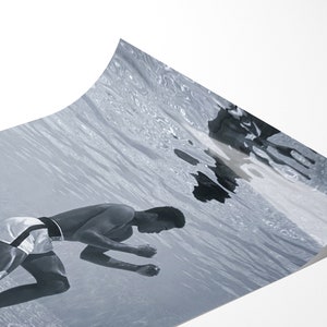 Muhammad Ali Swimming Pool Training Poster, Motivational Print, Vintage ...