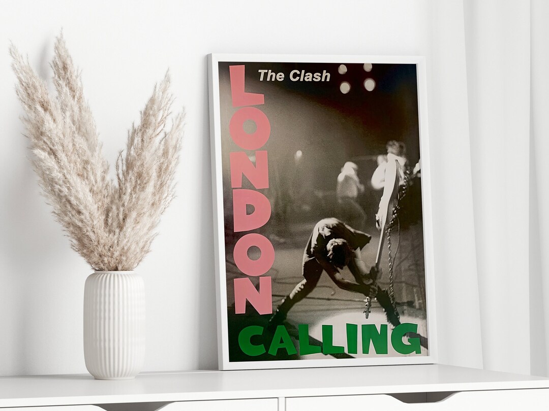 The Clash London Calling Poster Print, Rock Band Music Decor, High ...