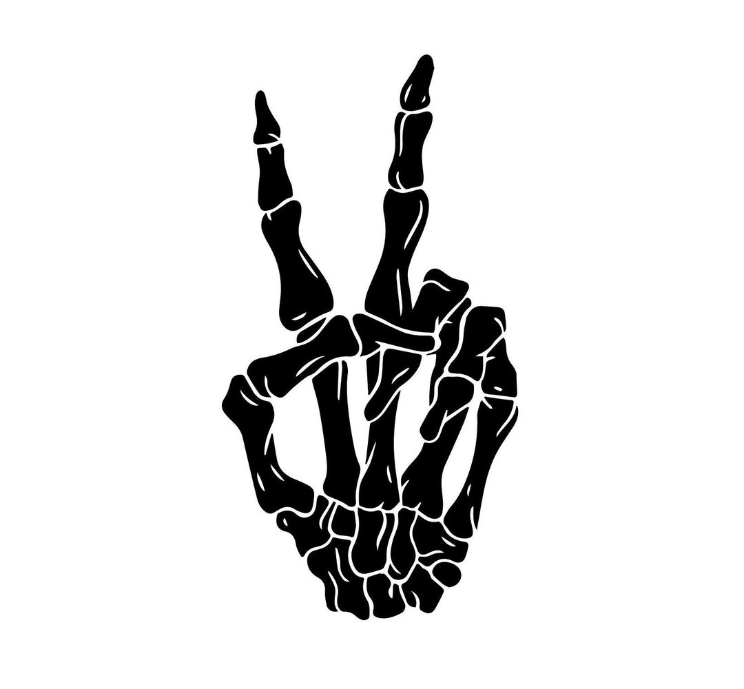 SKELETON HANDS GESTURES Svg, Pdf, Png, Ai, Jpeg - Etsy