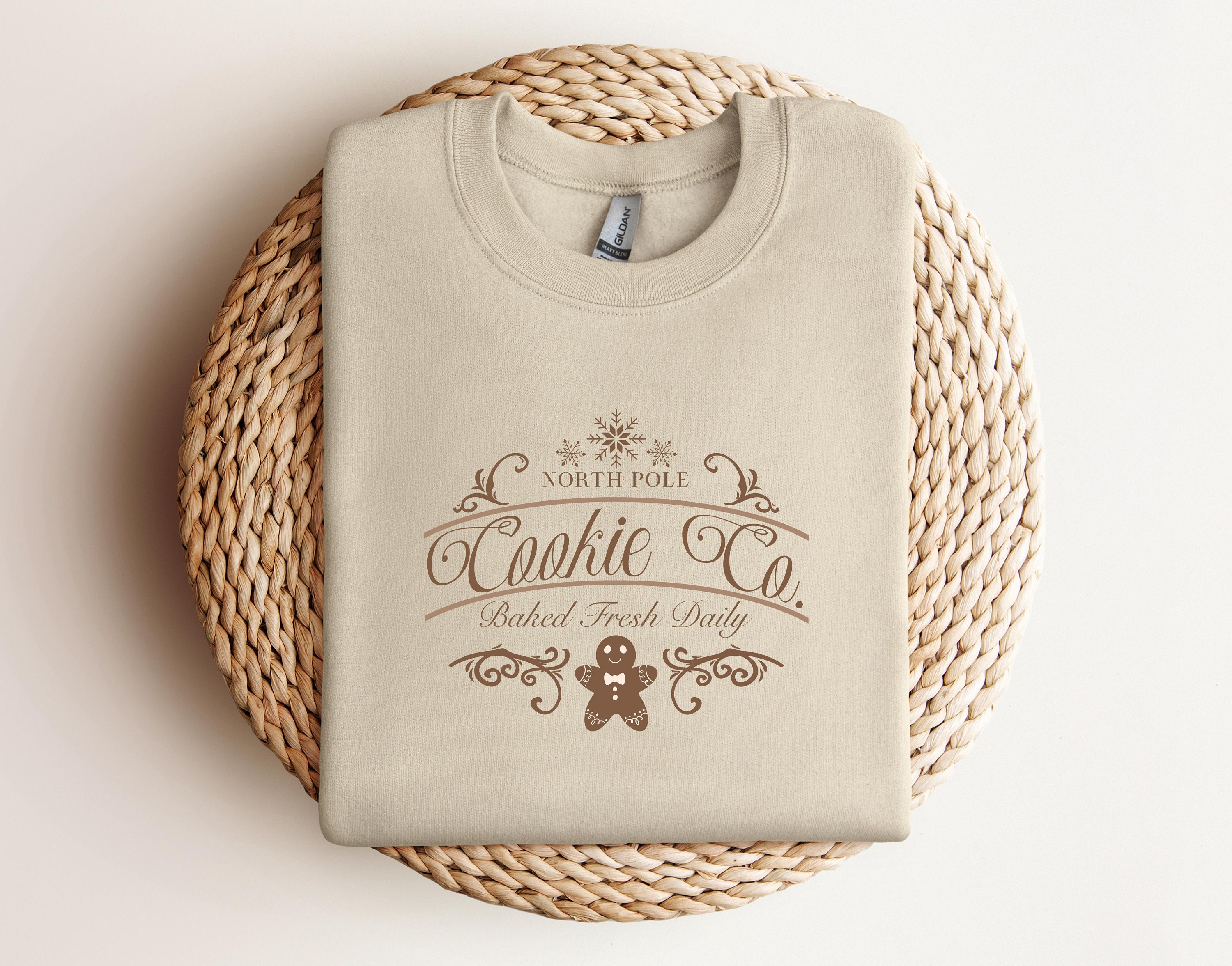 North Pole Cookie Co Svg Gingerbread Svg, Baked Fresh Daily, Retro ...