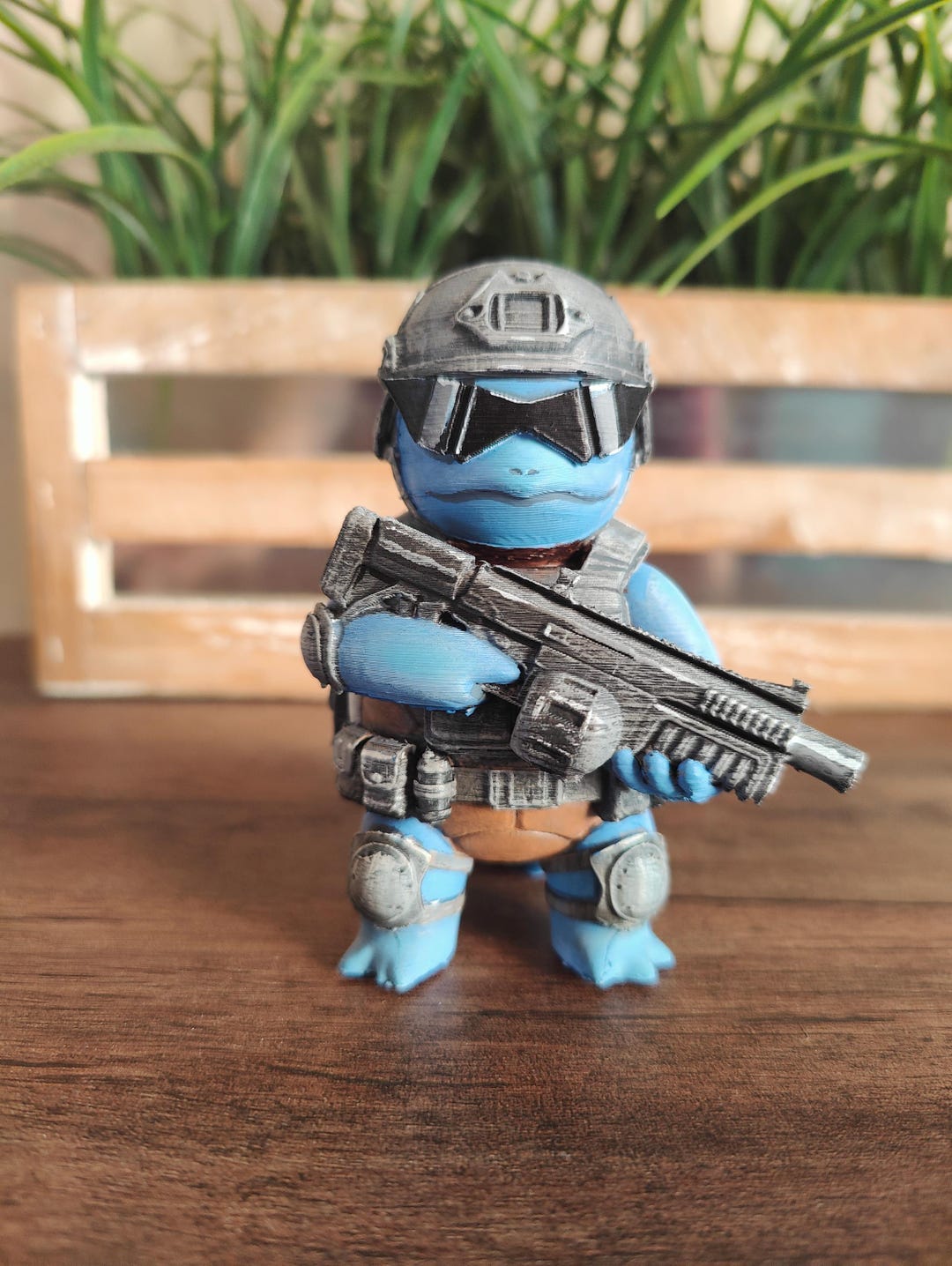 Tactical Hydro Operative | Battle Ready Turtle Statue | Custom Hand ...