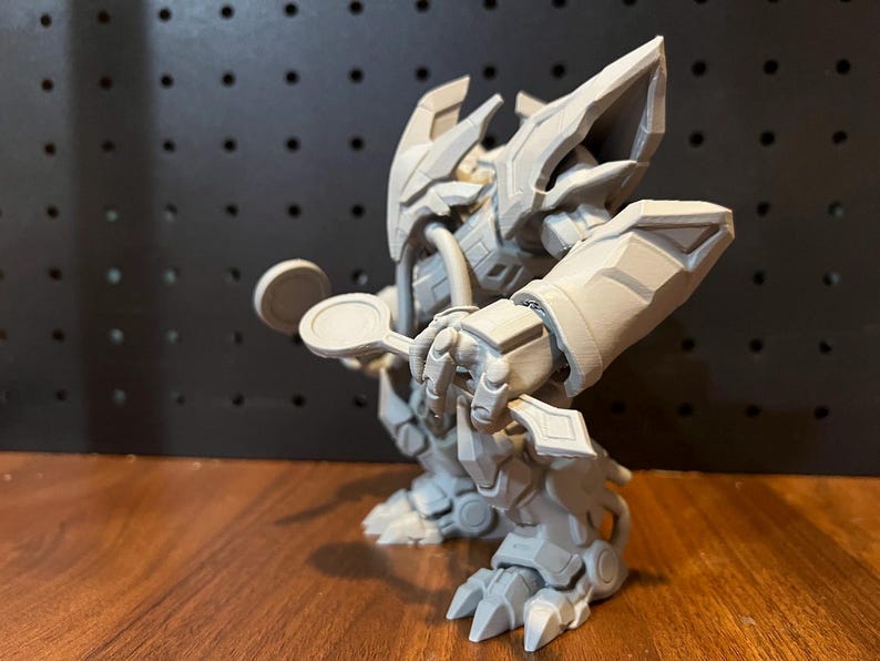 Mecha Pokémon Series — Cyber Alakazam Statue ‧ Futuristic Psychic Mech ...