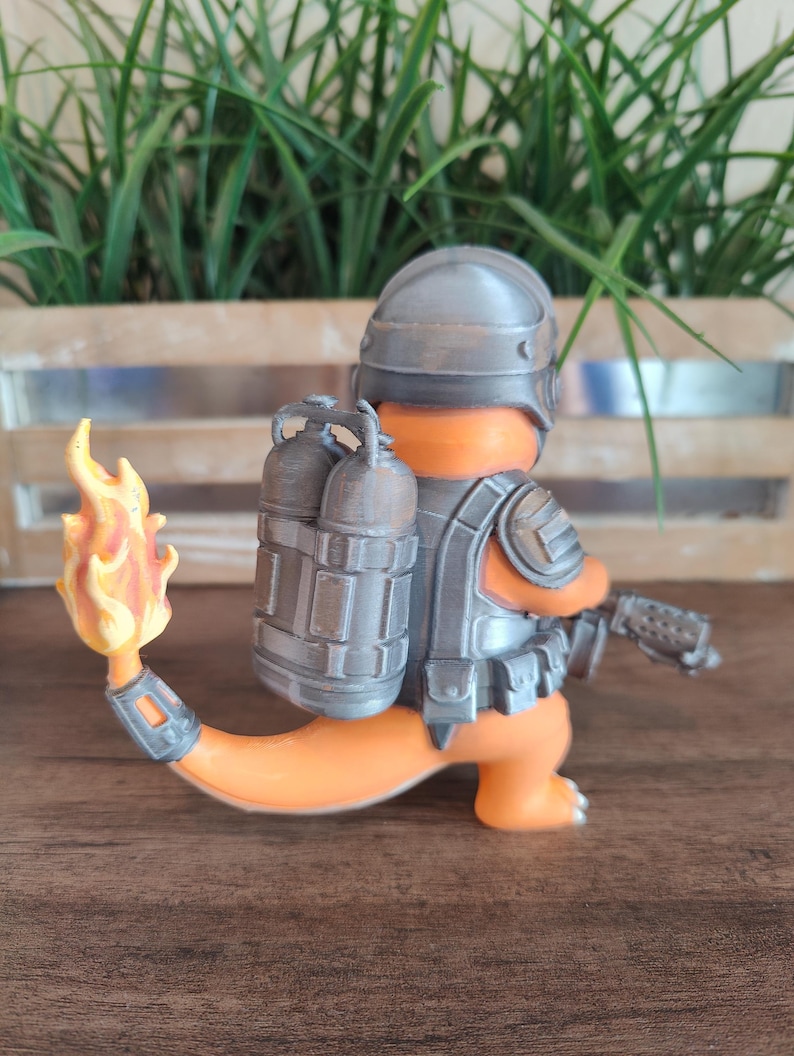 Tactical Charmander | Battle Ready Pokémon Statue | PLA+ Material ...
