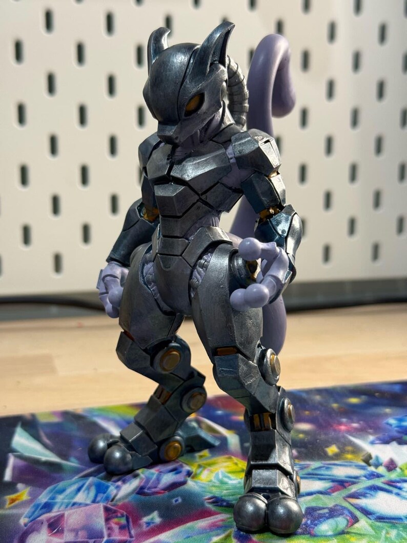Armored Mewtwo - Hand Painted Statue OR Unpainted Model Kit - Pokemon ...