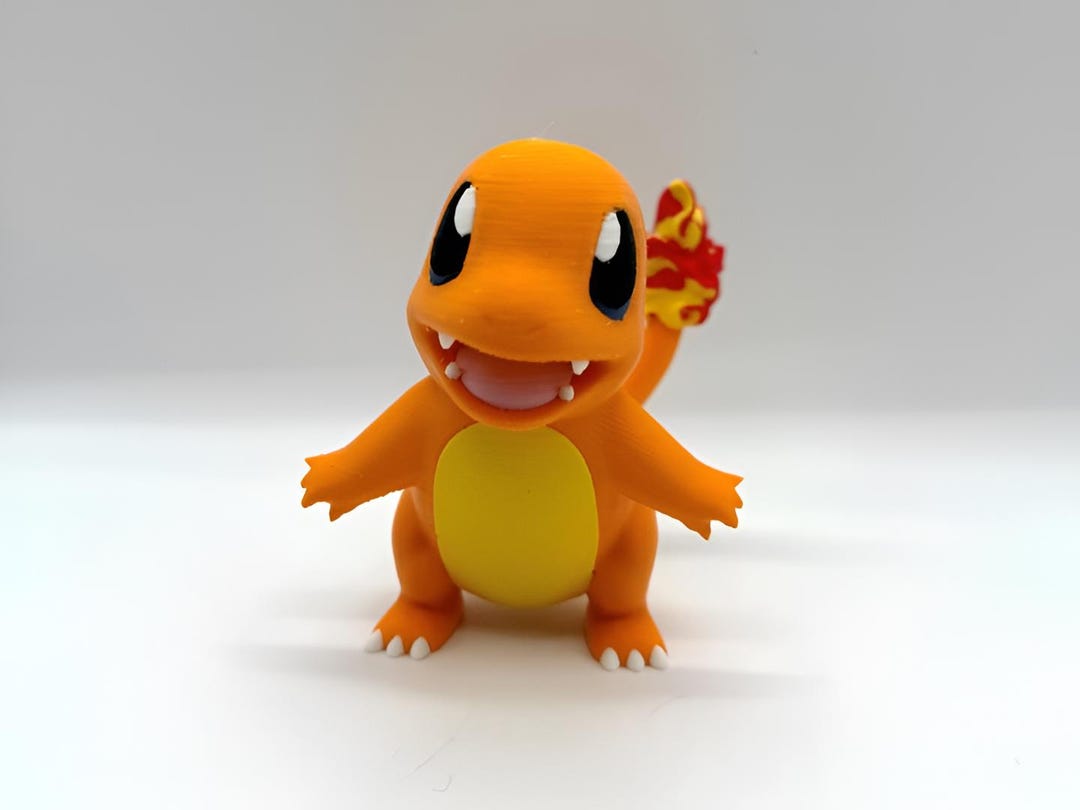 Charmander 3D Printed Figure - Pokemon Statue & Collectible - Etsy