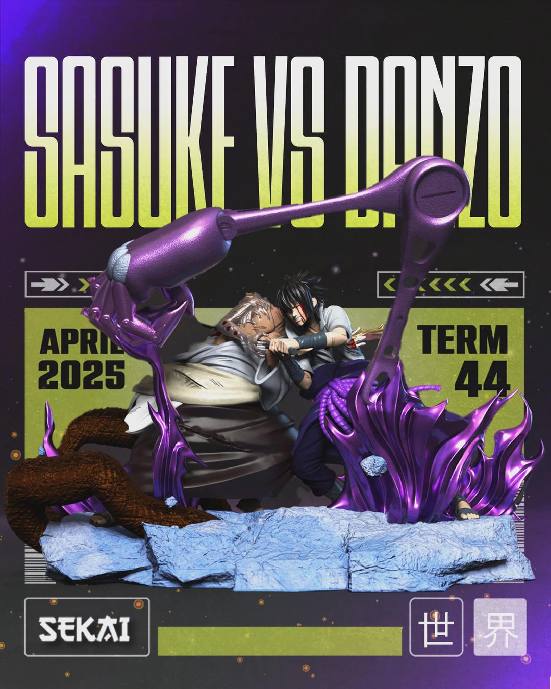 Sasuke Vs Danzo 3D Printed Figure | Naruto Anime Diorama | PLA+ ...