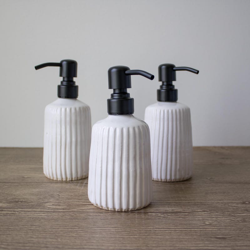 Handmade Ceramic Soap Dispenser - Etsy