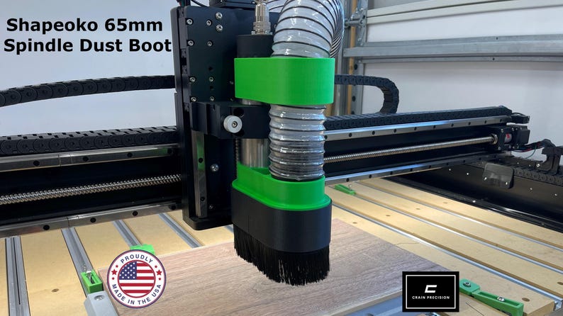 Shapeoko (carbide3d) CNC Dust Boot for 65mm or 70mm Spindle or Router ...