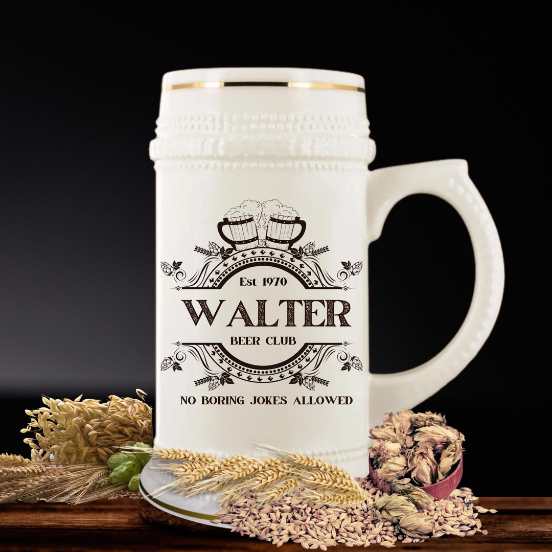 Personalized Beer Stein: Vintage German Style Mug, Custom Name Gift - Etsy