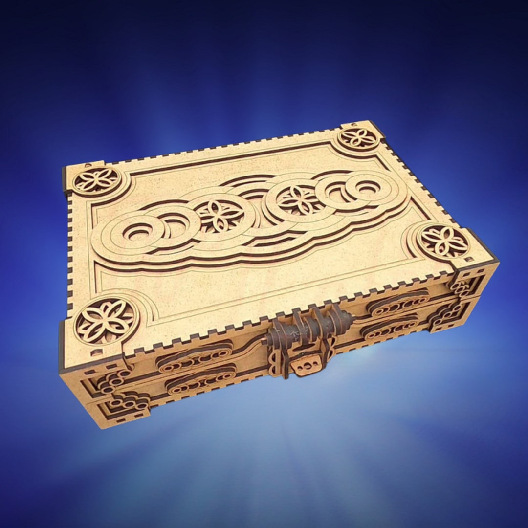 Book Box, Lasercut Plywood, Mdf, SVG Files, DXF, AI, Lightburn - Etsy