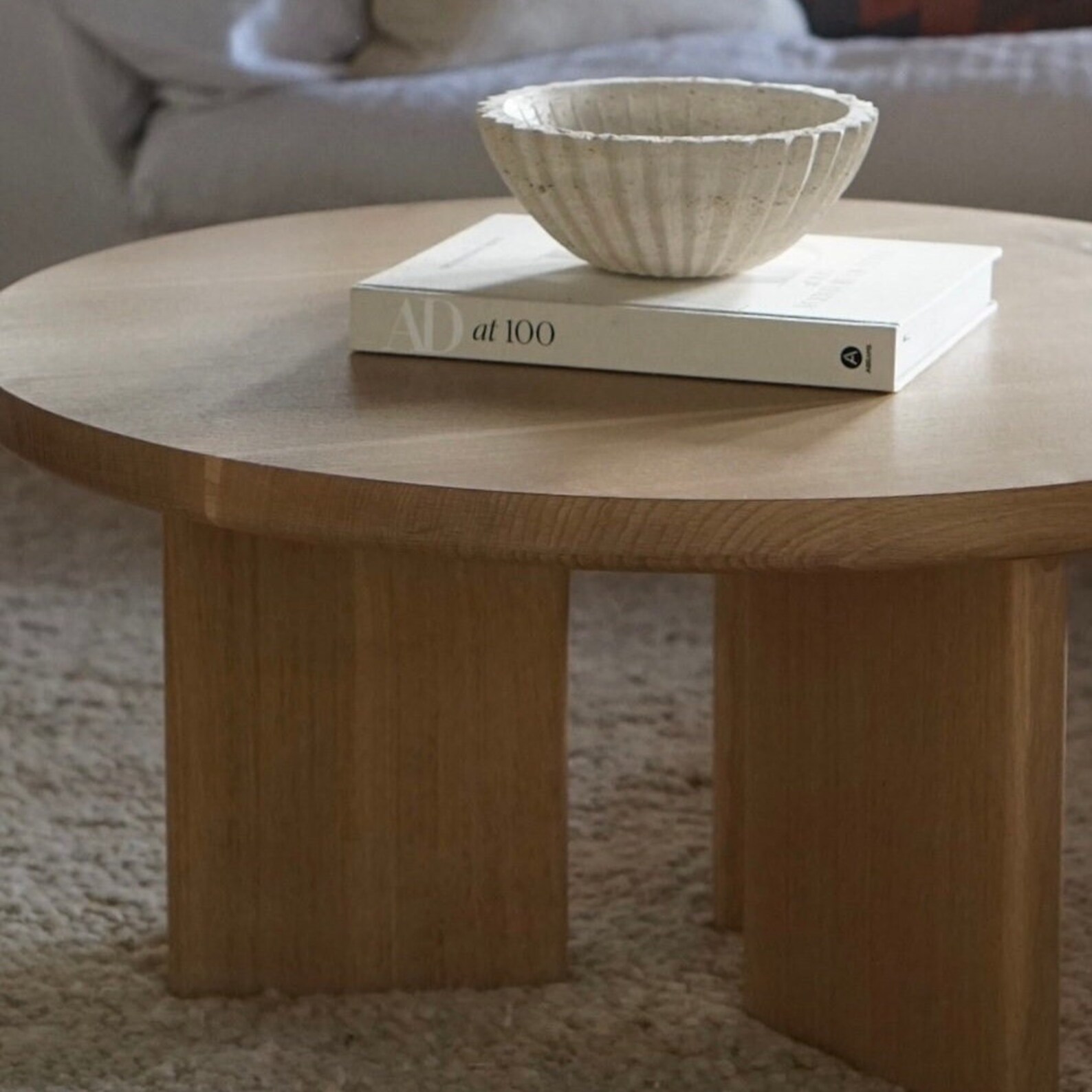 The Oslo White Oak Coffee Table - Etsy