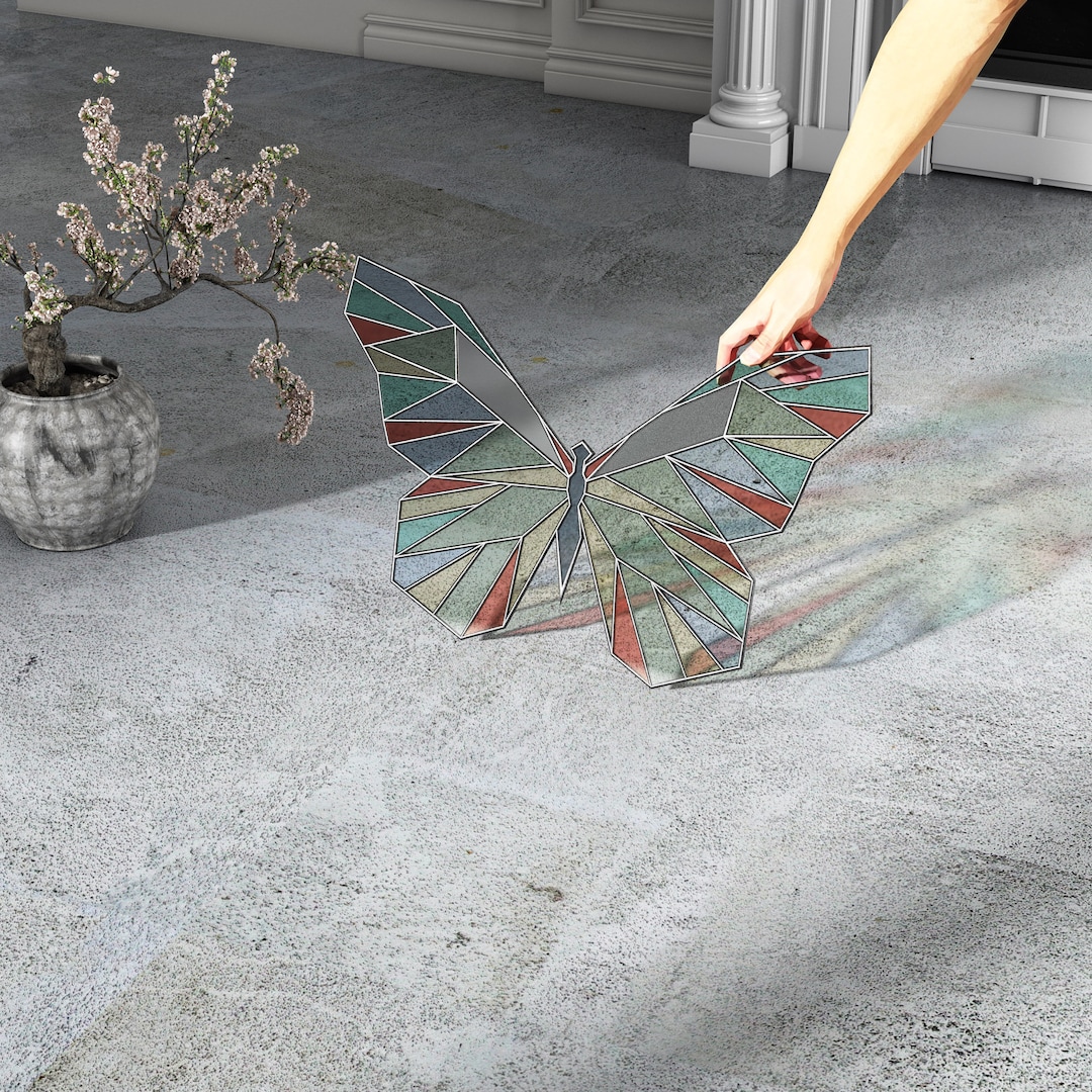 Butterfly Glass Vitray Art Stained Glass Pattern, Digital Download, DIY ...