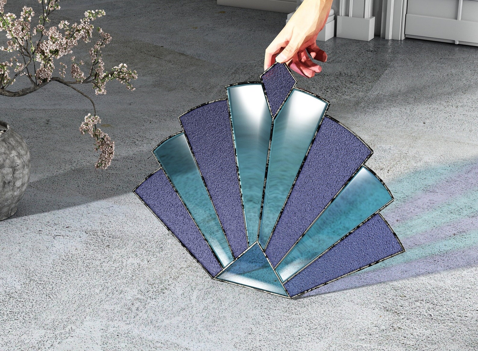 Modern Art Deco Stained Glass Pattern Vitray Art, Digital Download, DIY ...