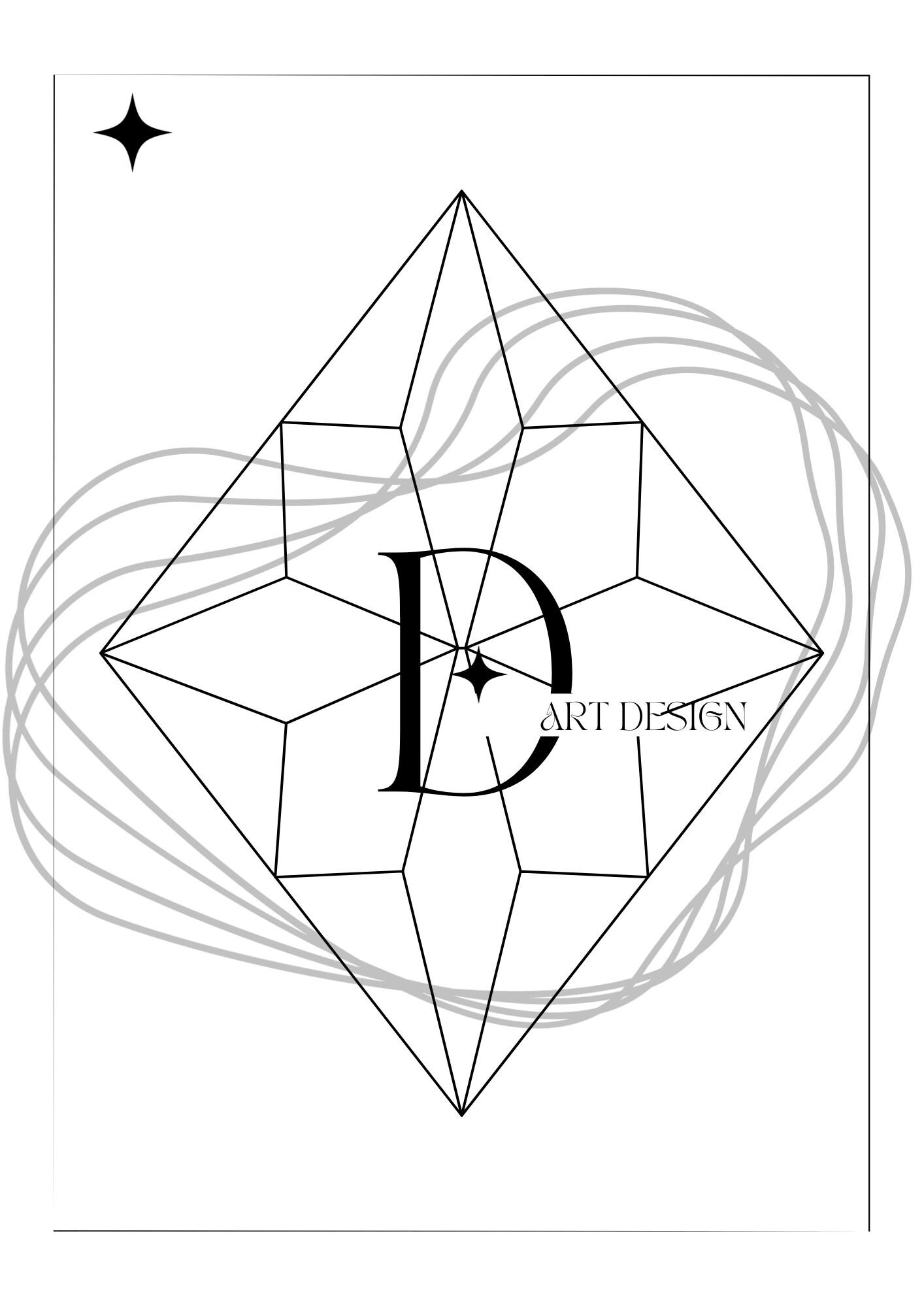 Modern Stained Glass Pattern Vitray Art, Digital Download, DIY Stained ...