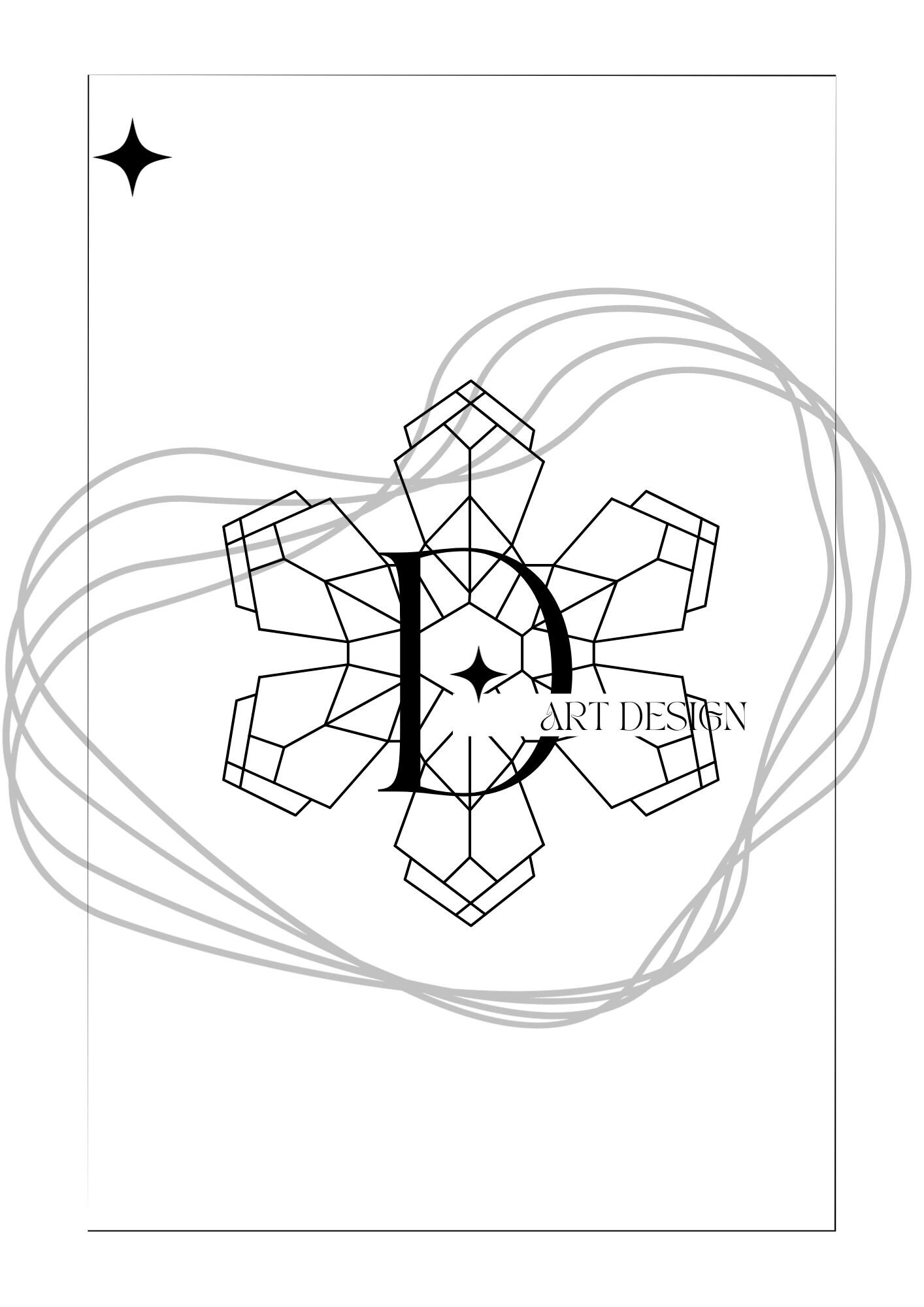 Snowflake Stained Glass Pattern Vitray Art, Digital Download, DIY ...