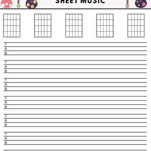Ukele Basic Chords and Sheet Music - Etsy