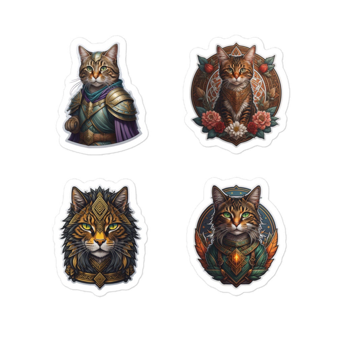 DND Cat Sticker DND Cat Sticker Pack 3 Rpg Sticker GM Sticker Game ...