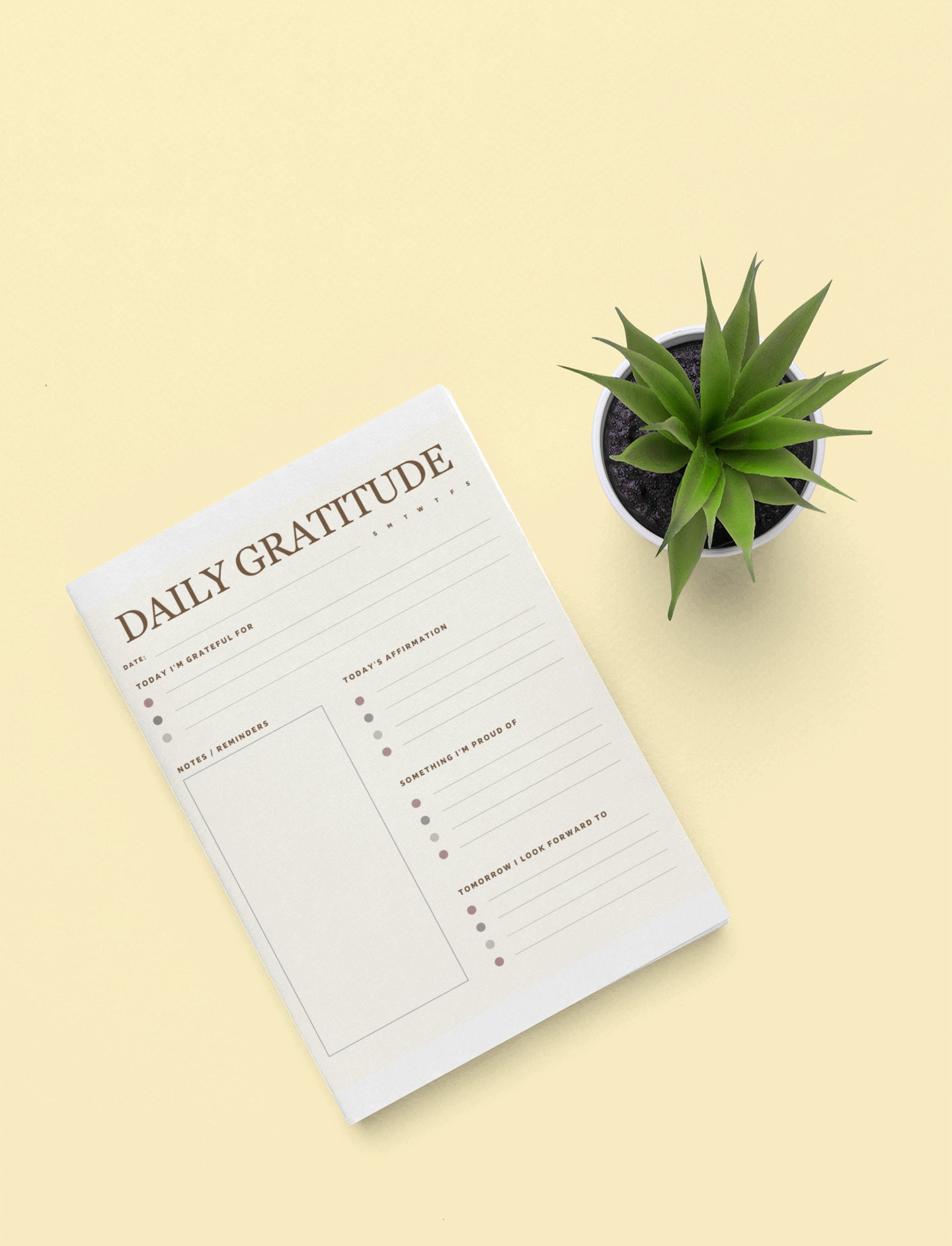 Daily Gratitude Journal, Printable and Downloadable - Etsy