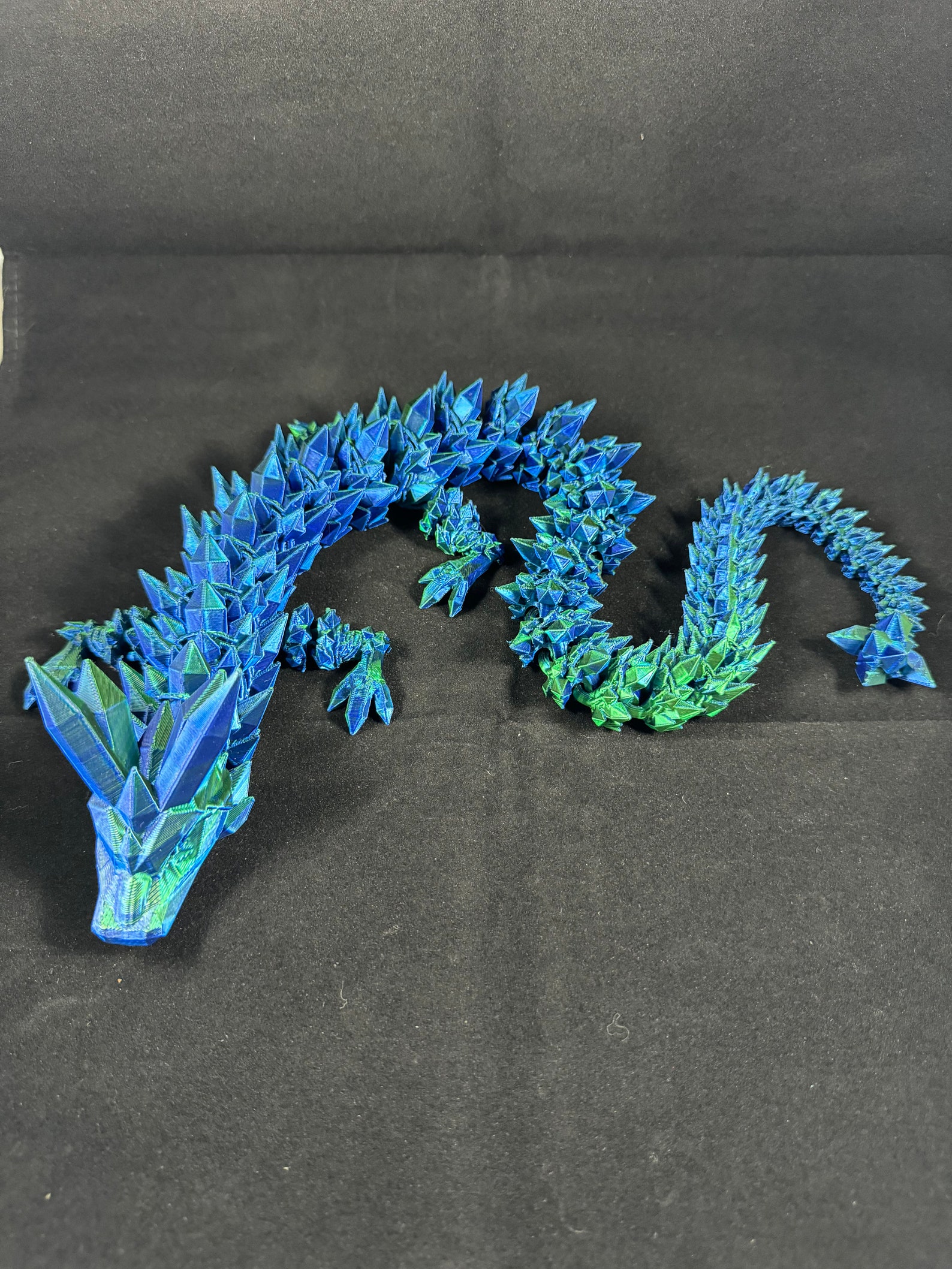 Articulated 3D Printed Crystal Dragon by Cinderwing3d - Desk Toy ...