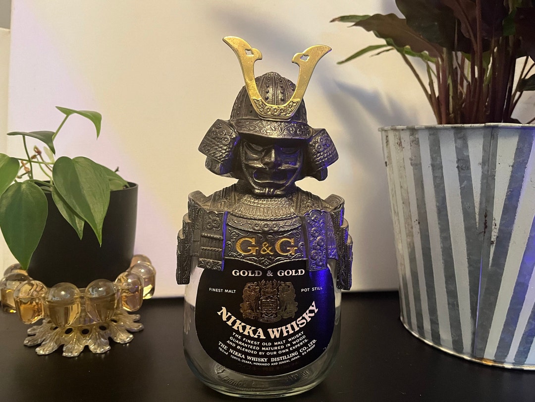 Japanese Samurai Nikka Whisky Decanter empty Bottle Rare - Etsy