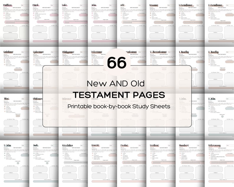 Bible Study Printables | Bible Summary | Digital Bible Study | Chapter ...