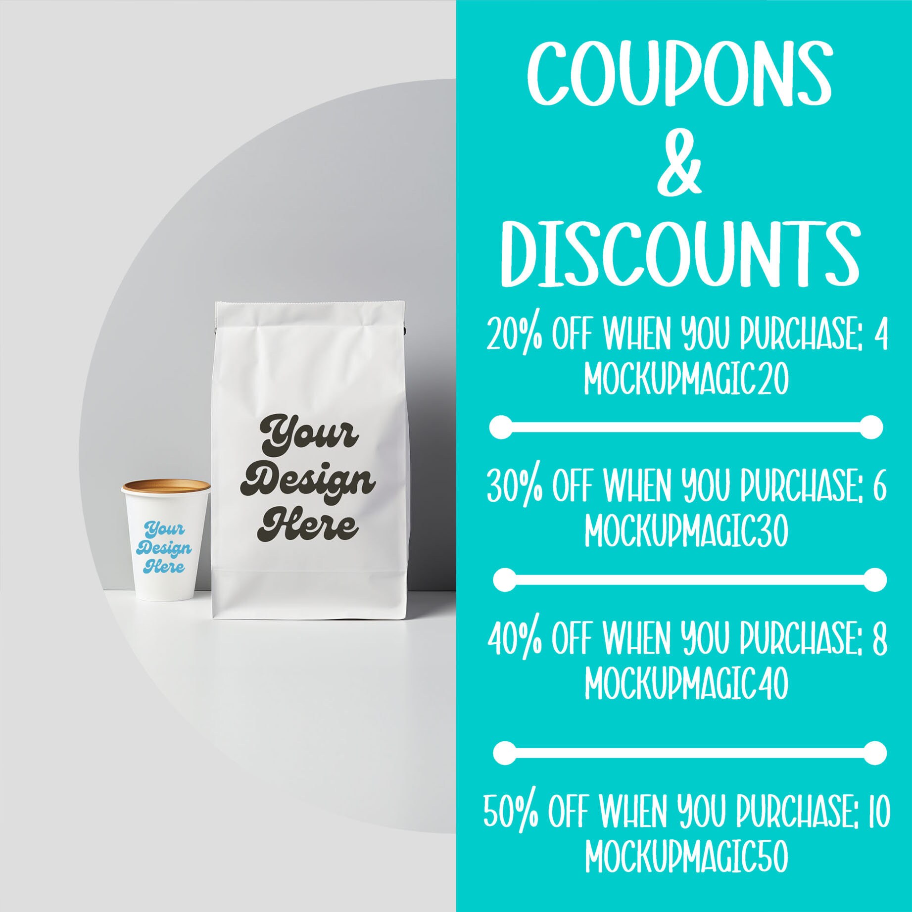 Coffee Package Mockup, Plain Package Mockup, Package Mockup, Blank ...