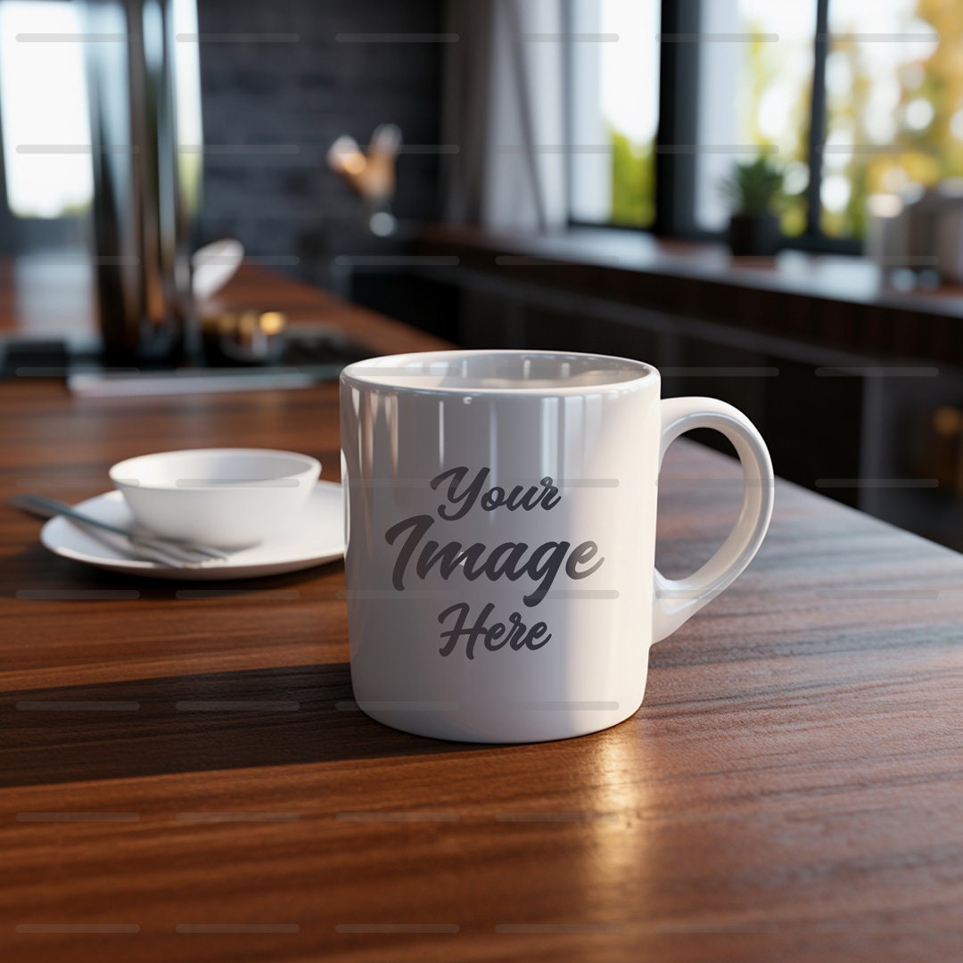 White Coffee Mug Mockup, PSD-PNG-JPG Instant Digital Download, Your ...