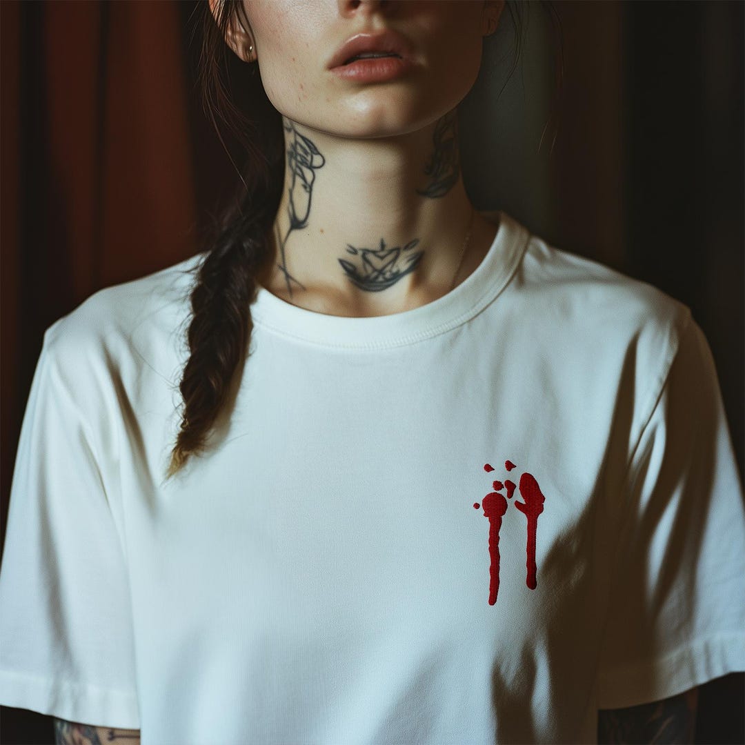 Vampire Bite Shirt | Embroidered T-shirt | Horror T-shirt | Gifts for ...