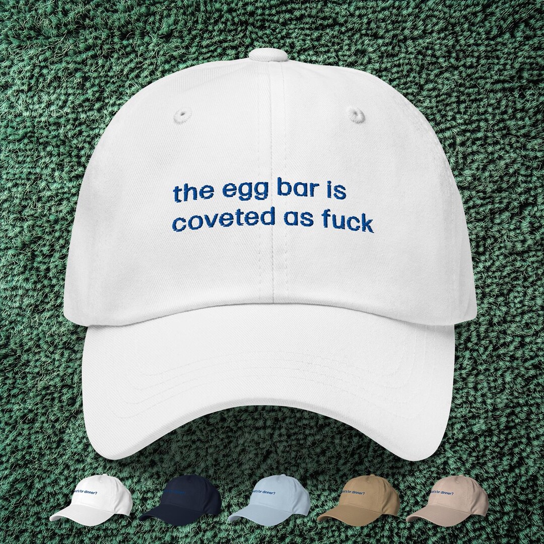 The Egg Bar is Coveted as Fuck Dad Cap | Severance-inspired Embroidered ...