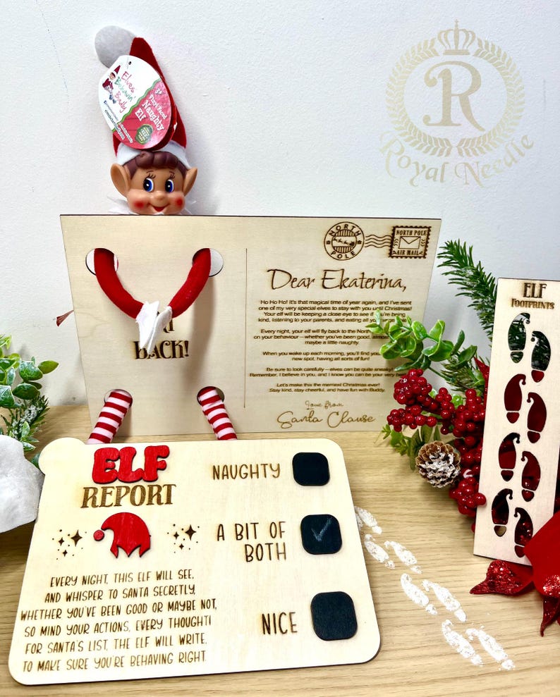 Elf Welcome Letter, Personalised Custom Name, Elf Arrival Report Props ...