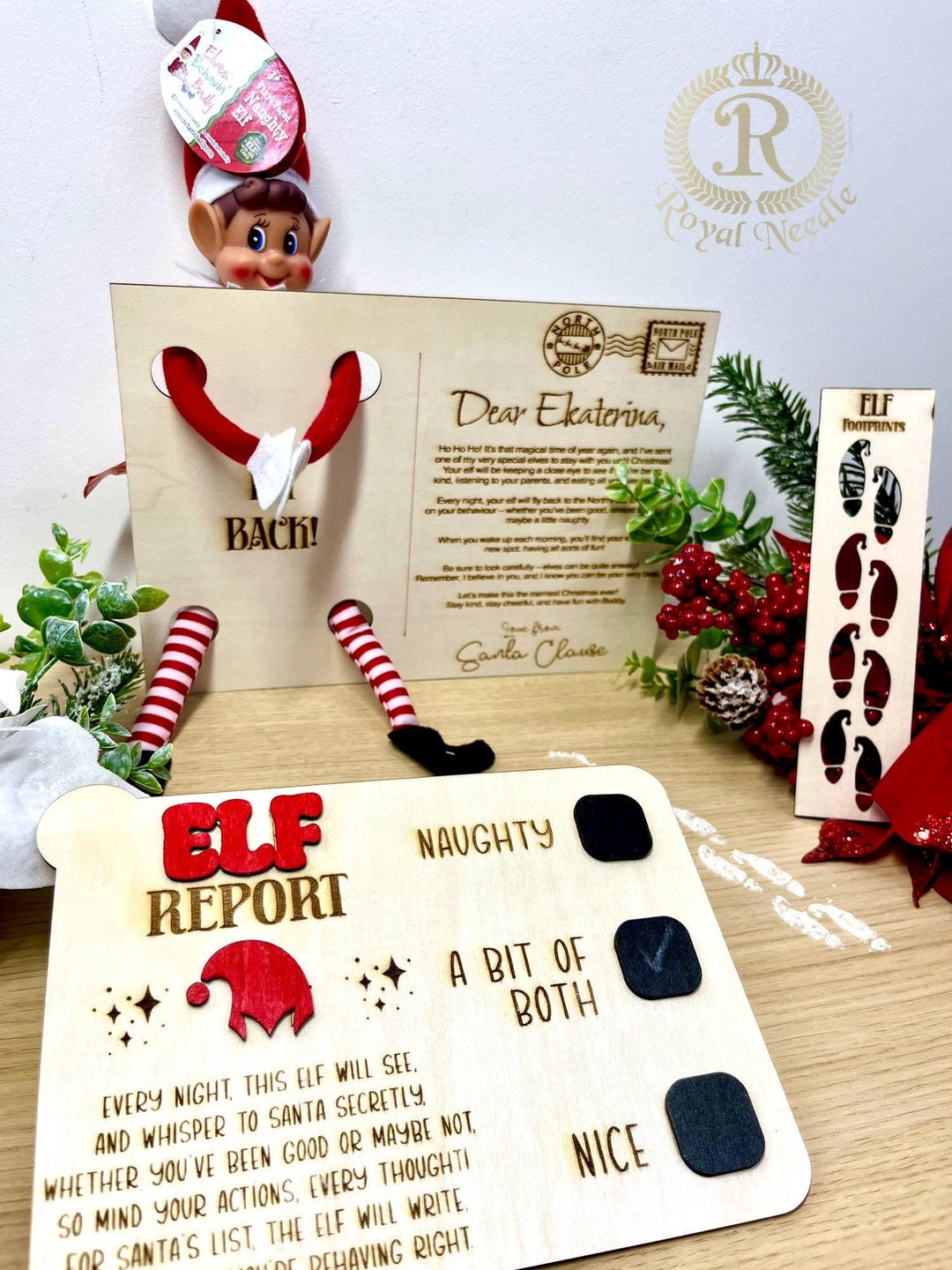 Elf Welcome Letter, Personalised Custom Name, Elf Arrival Report Props ...