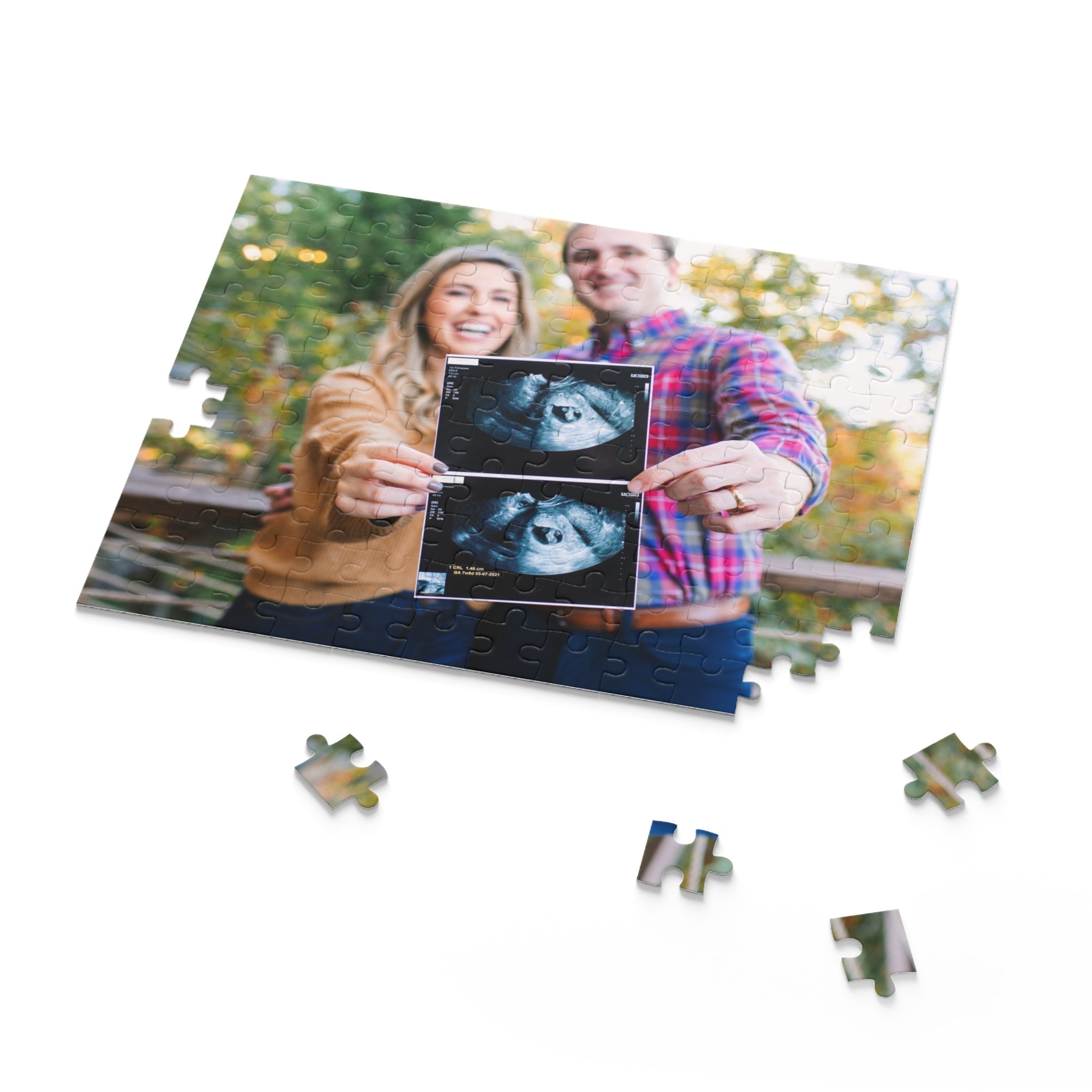Custom Pregnancy Announcement Puzzle, Personalized Gender Reveal Games ...