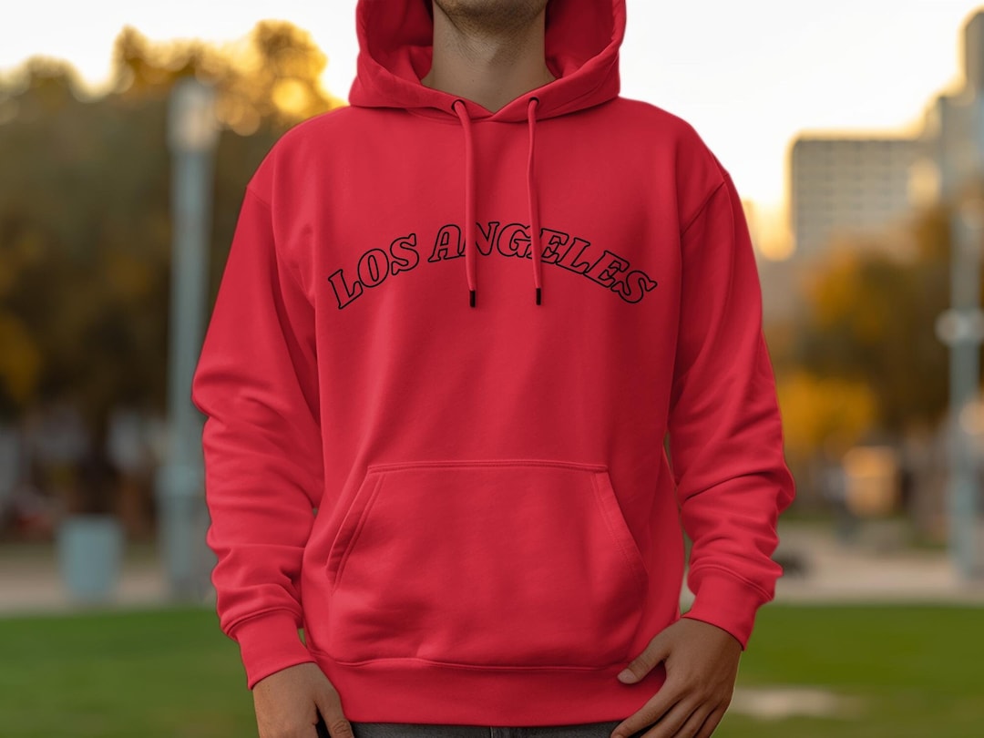 Los Angeles Hoodie Shirt LA Unisex Hoodie Los Angeles California Hoodie ...